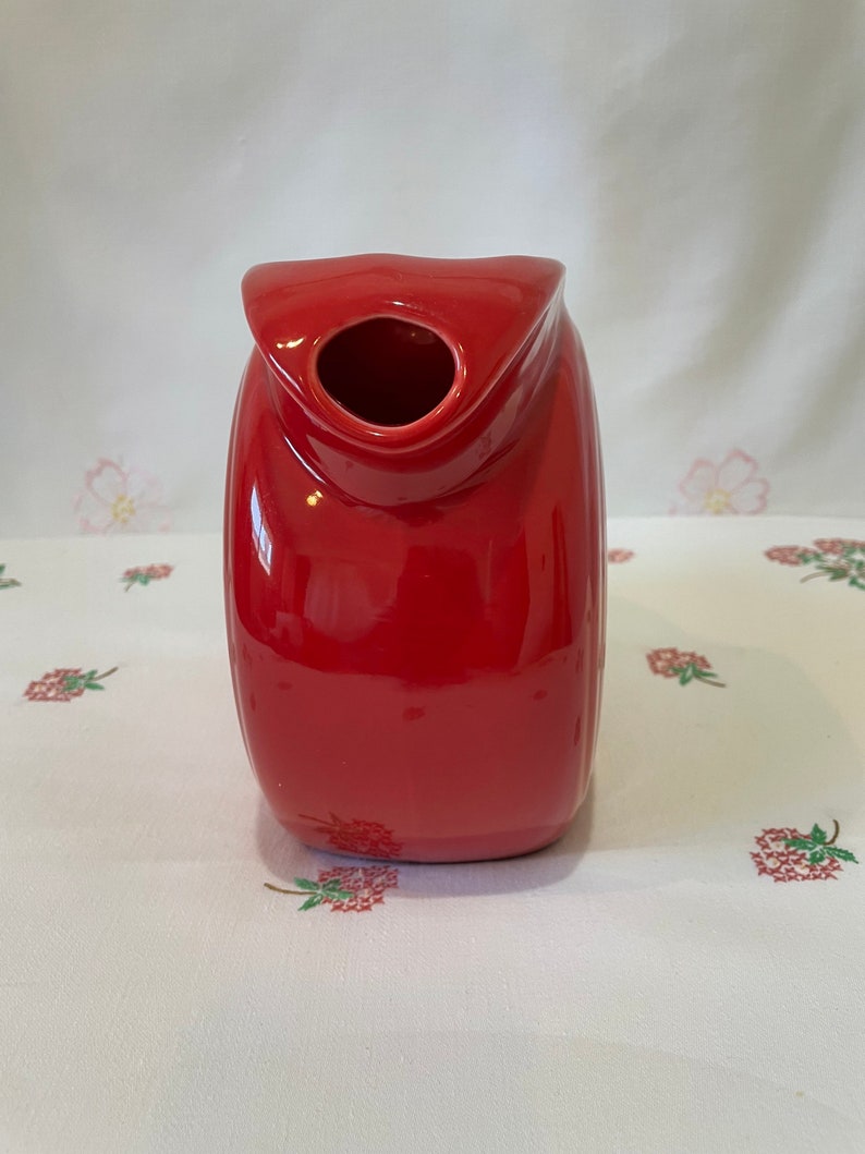 Fiesta Ware Scarlet Red Disc Pitcher - Etsy