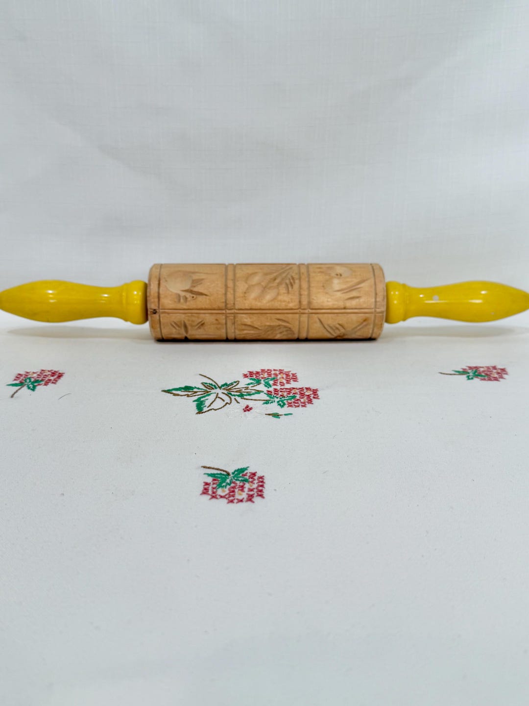 Vintage Springerle Cookie Rolling Pin, Cookie Mold - Etsy