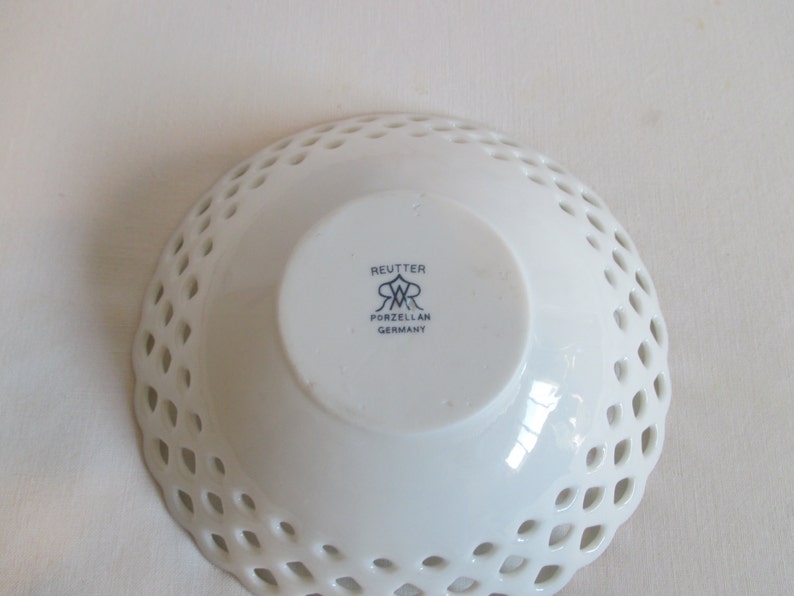 Reutter Porzellan Germany Santa Dish With Lattice Edge - Etsy