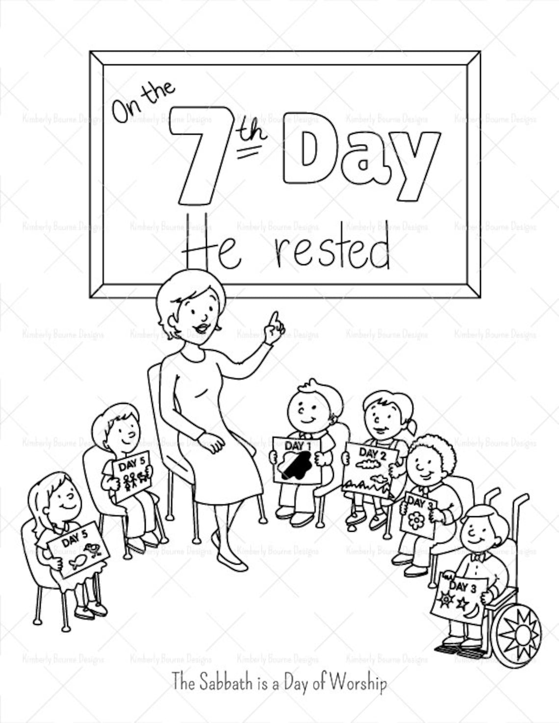 The Sabbath is a Day of Worship - File Folder Game and BONUS Coloring ...