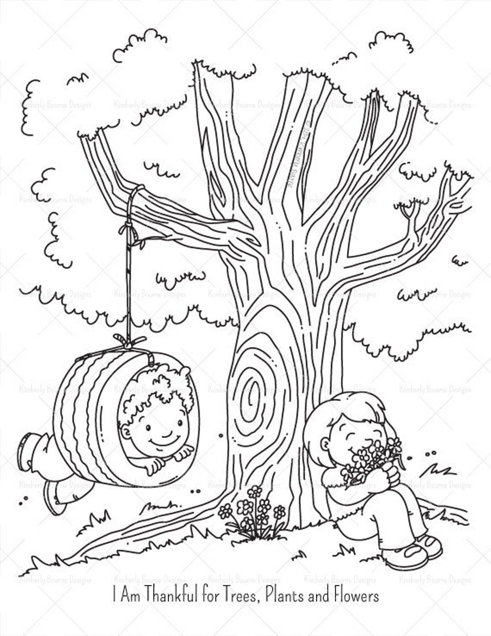 I Am Thankful for Trees, Plants and Flowers - File Folder Game and ...