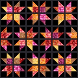 5 Sizes Through My Window Quilt Pattern, PDF DIGITAL DOWNLOAD, Baby ...