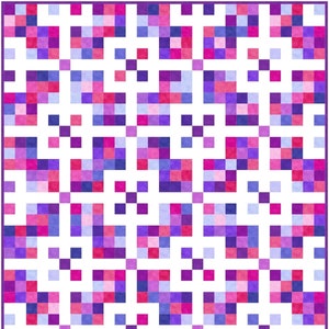 8 Sizes Grid Pop Quilt Pattern PRINTED, Jelly Roll or Fqs, Baby Lap ...