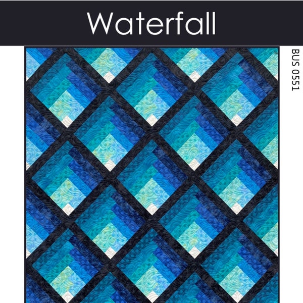 Waterfall Quilt Pattern Pdf - Etsy