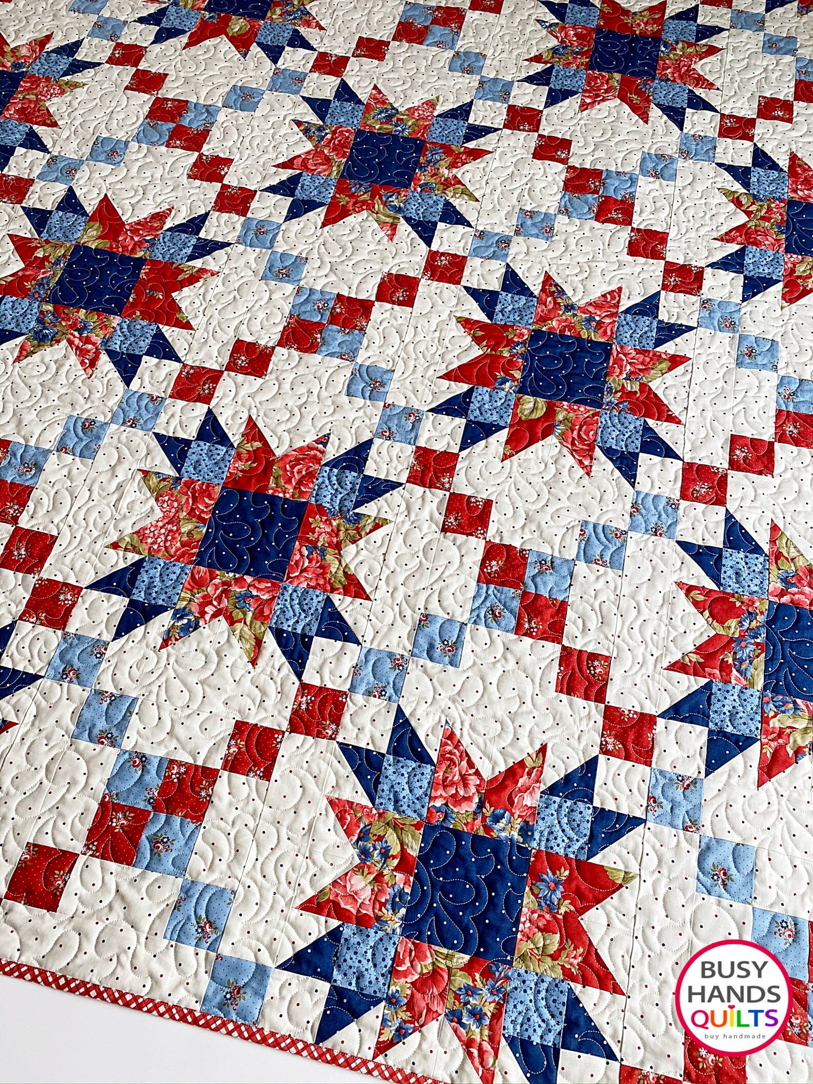 2 Sizes Shooting Stars Quilt Pattern PRINTED Throw and | Etsy