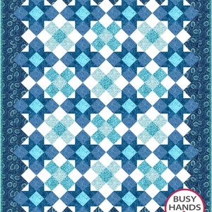 5 Sizes Calliope Quilt Pattern PRINTED, Baby Throw Twin Queen King ...