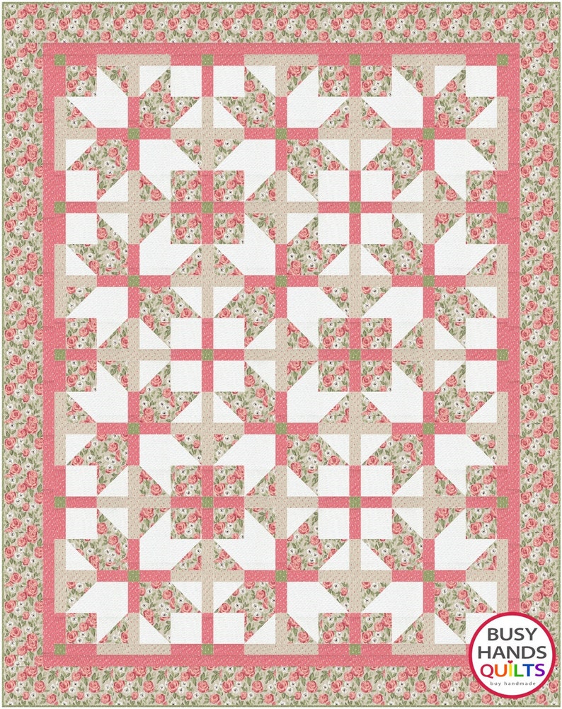 4 Sizes Mariposa Quilt Pattern PRINTED Throw Twin Queen | Etsy