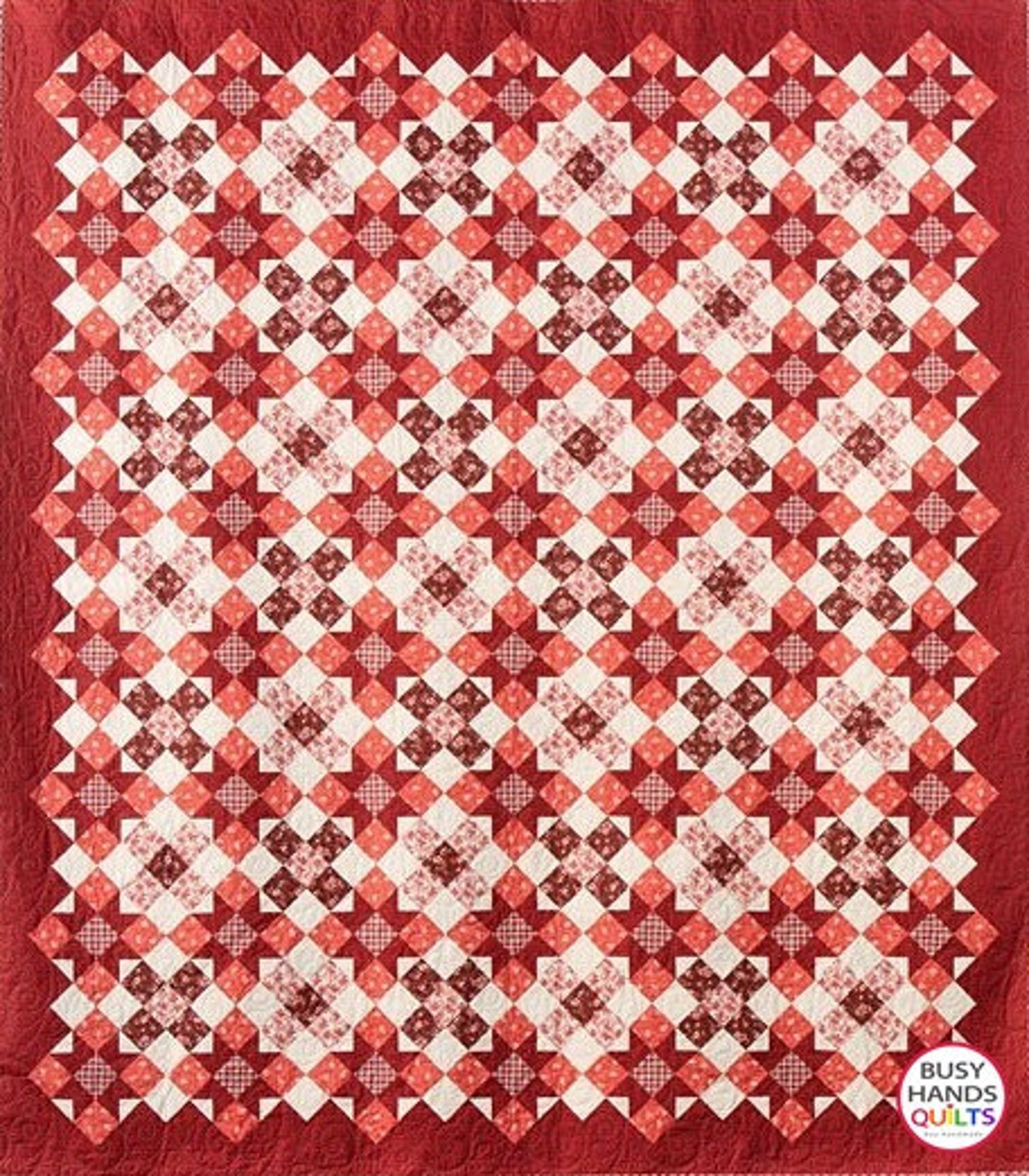 5 Sizes Calliope Quilt Pattern PRINTED Baby Throw Twin Queen | Etsy