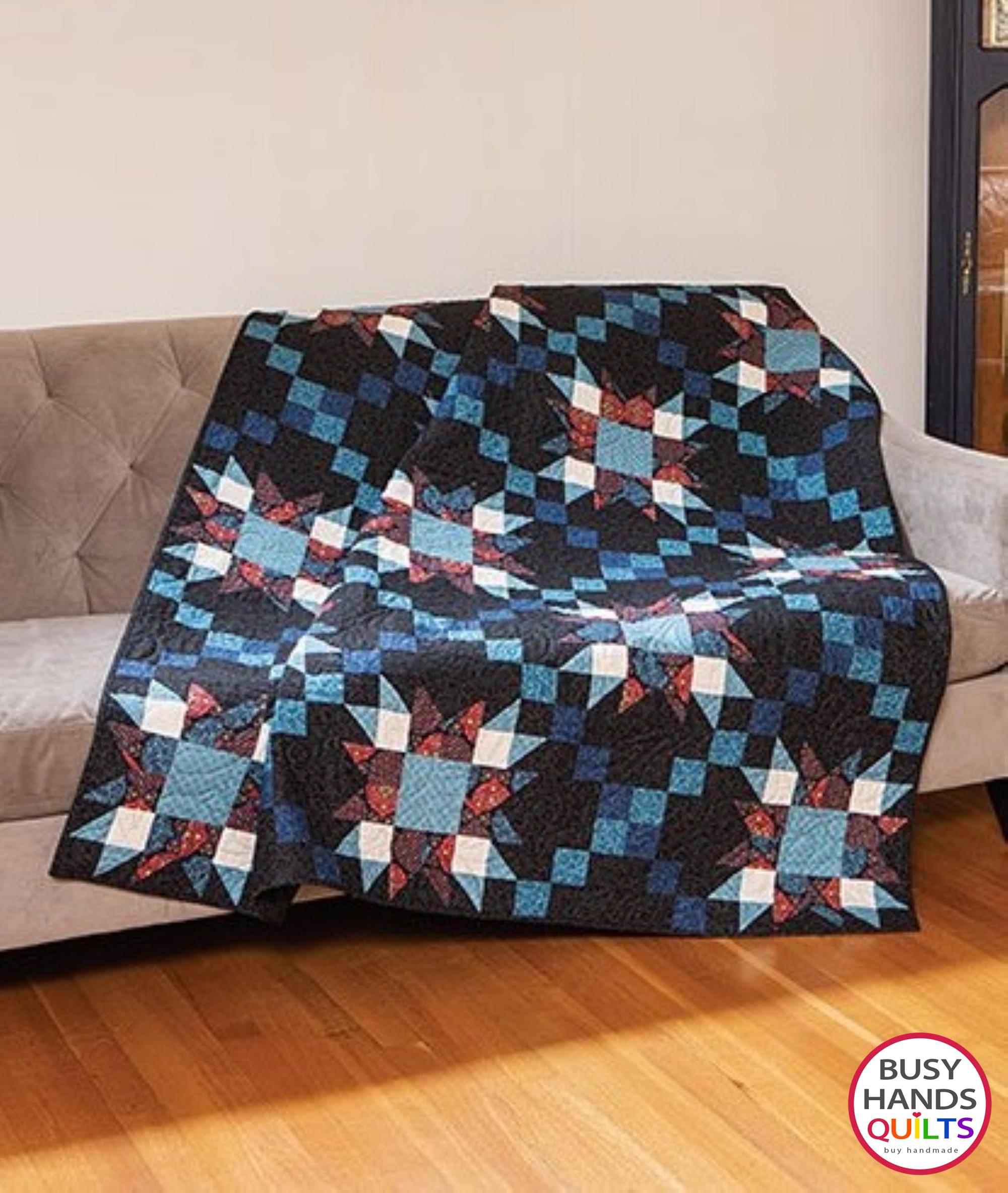 2 Sizes Shooting Stars Quilt Pattern, PDF DIGITAL DOWNLOAD, Quick and ...
