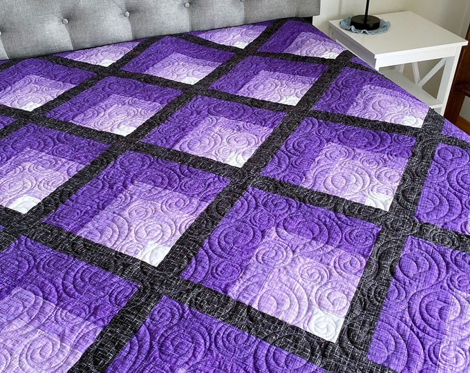 QUILT KIT, Waterfall II Throw or Queen Size, Pattern Not Included, Free ...