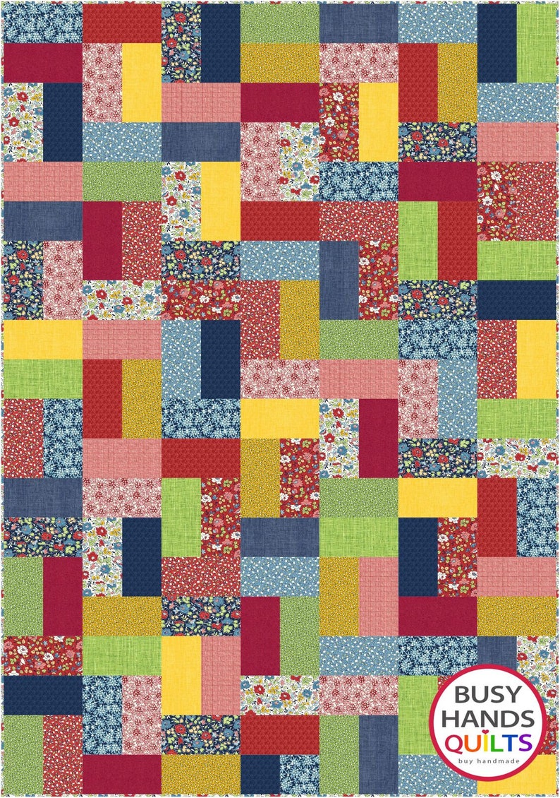 5 Sizes Oh Happy Day Quilt Pattern PDF DIGITAL DOWNLOAD, Baby Throw ...