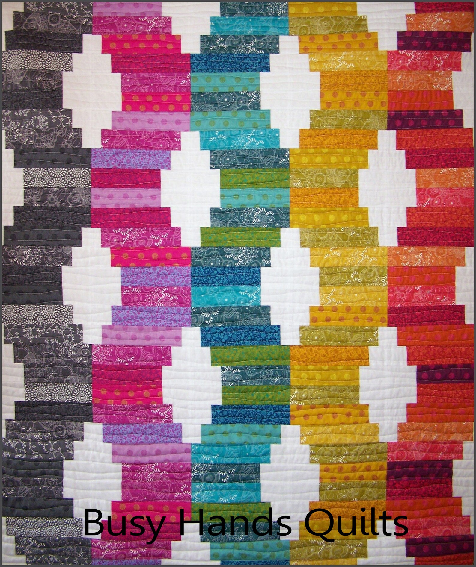 6 Sizes Jelly Roll Waves Quilt Pattern PRINTED Baby Lap - Etsy