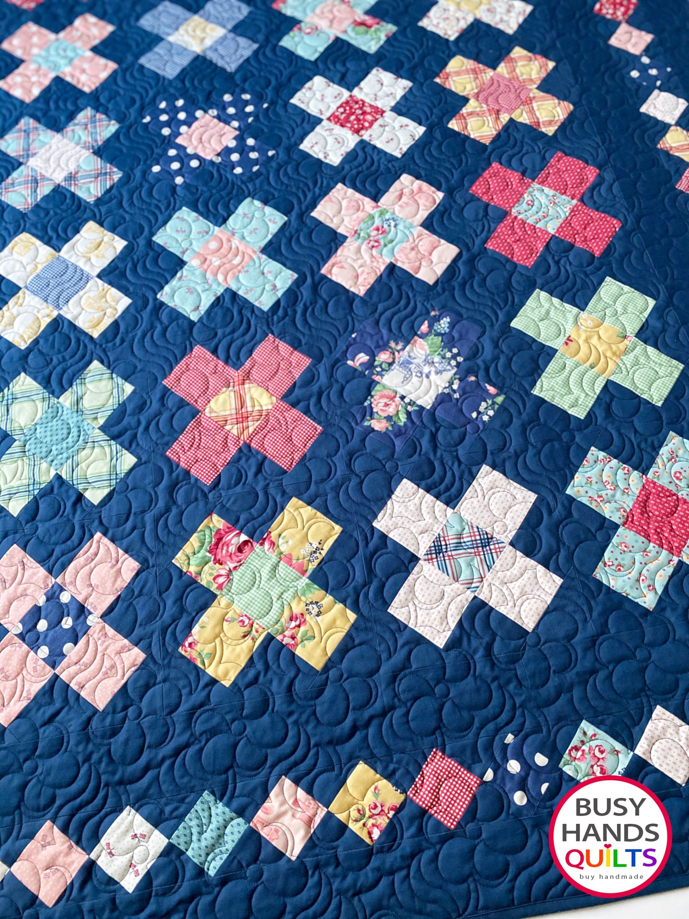 4 Sizes Belle Quilt Pattern PAPER, Layer Cake Quilt Pattern, Throw Twin ...
