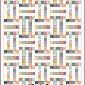 6 Sizes Family Ties Quilt Pattern PRINTED, Baby Lap Throw Twin Queen ...