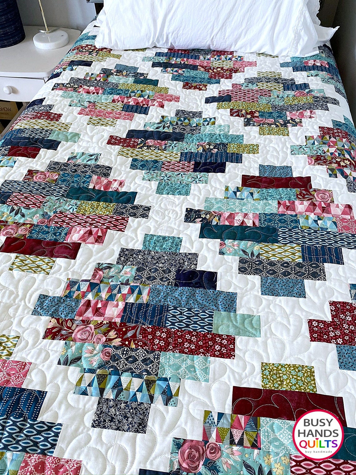 4 Sizes Hampton Court Quilt Pattern PRINTED Throw Twin Queen | Etsy
