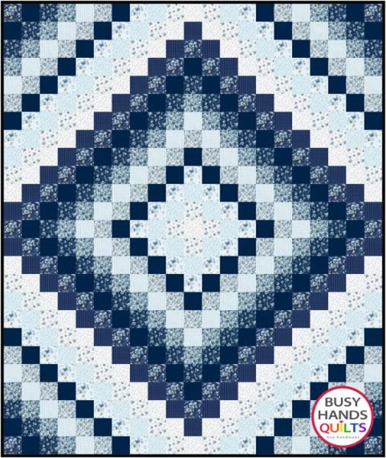 4 Sizes Around the World Quilt Pattern PRINTED Baby Lap - Etsy