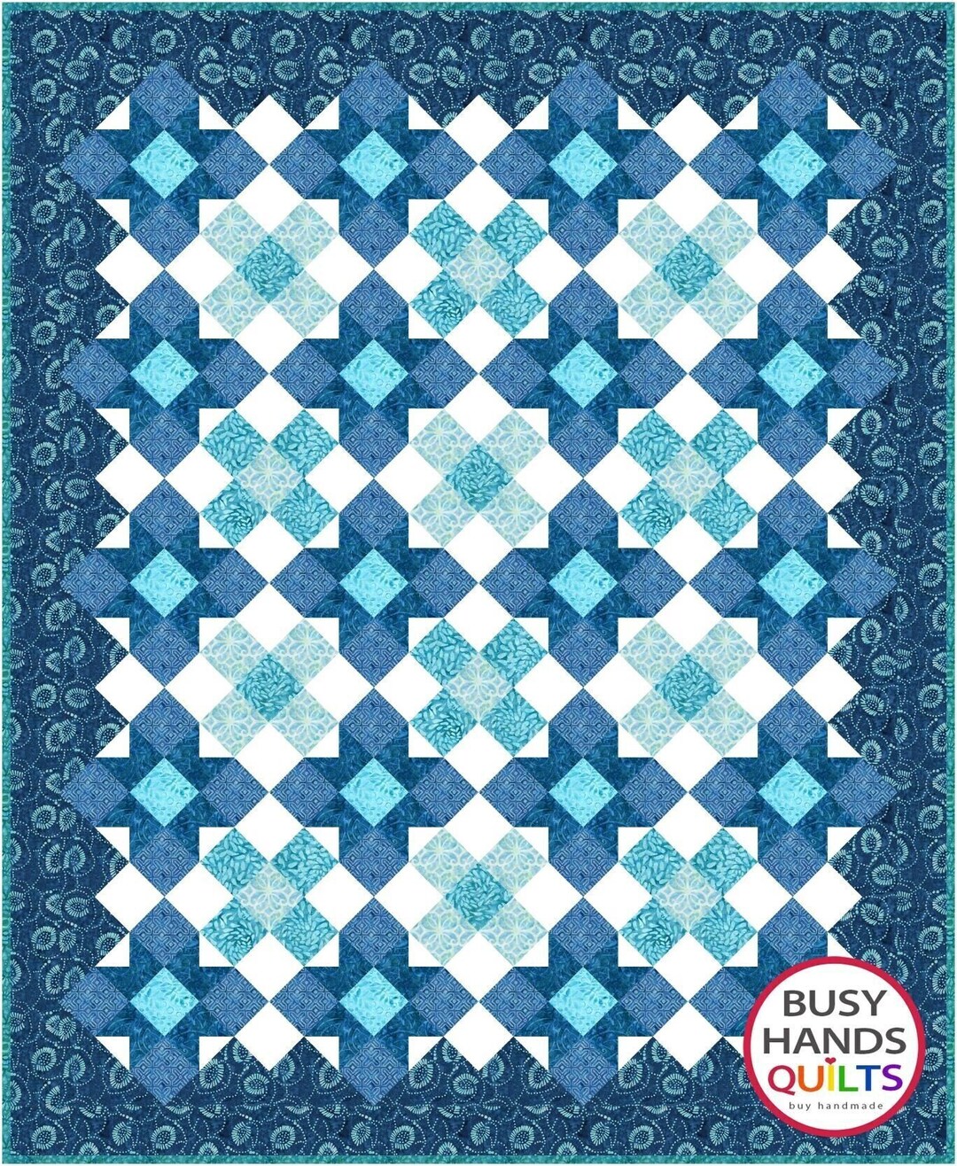 5 Sizes Calliope Quilt Pattern, PDF DIGITAL DOWNLOAD, Baby Throw Twin ...
