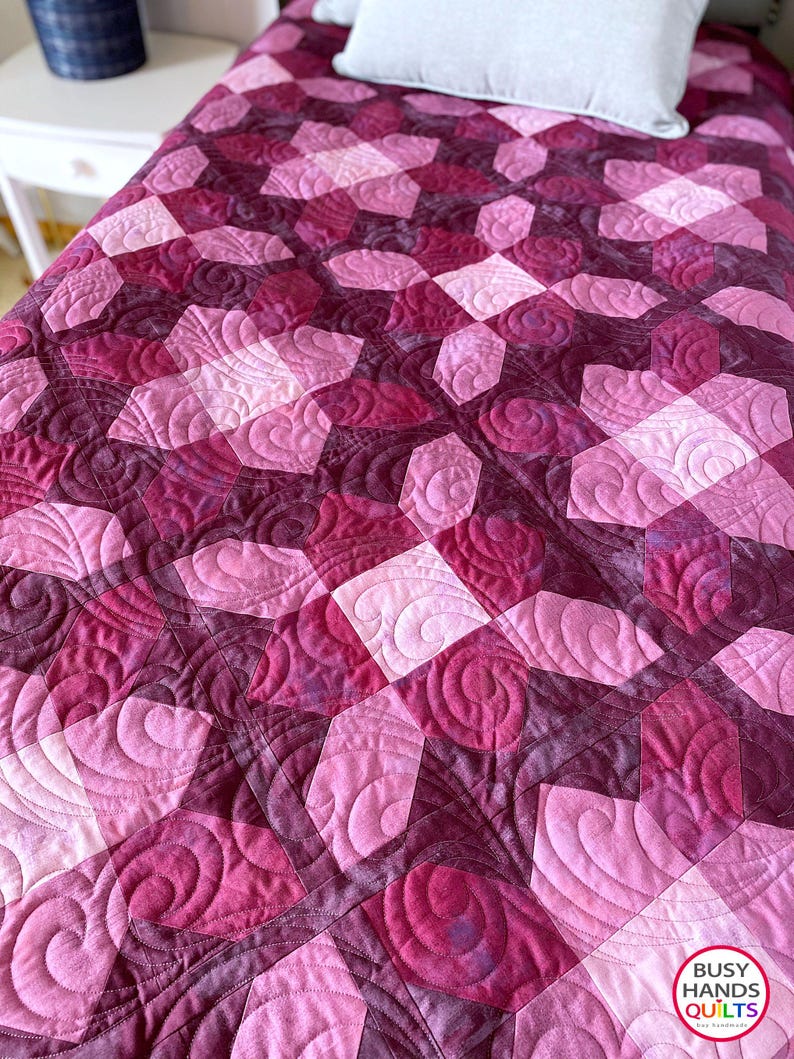 4 Sizes Sweet Comfort Quilt Pattern, PDF DIGITAL Download, Throw Twin ...