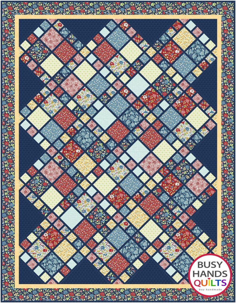 4 Sizes A Scrappy Life Quilt Pattern, PDF DIGITAL Download, Throw Twin ...
