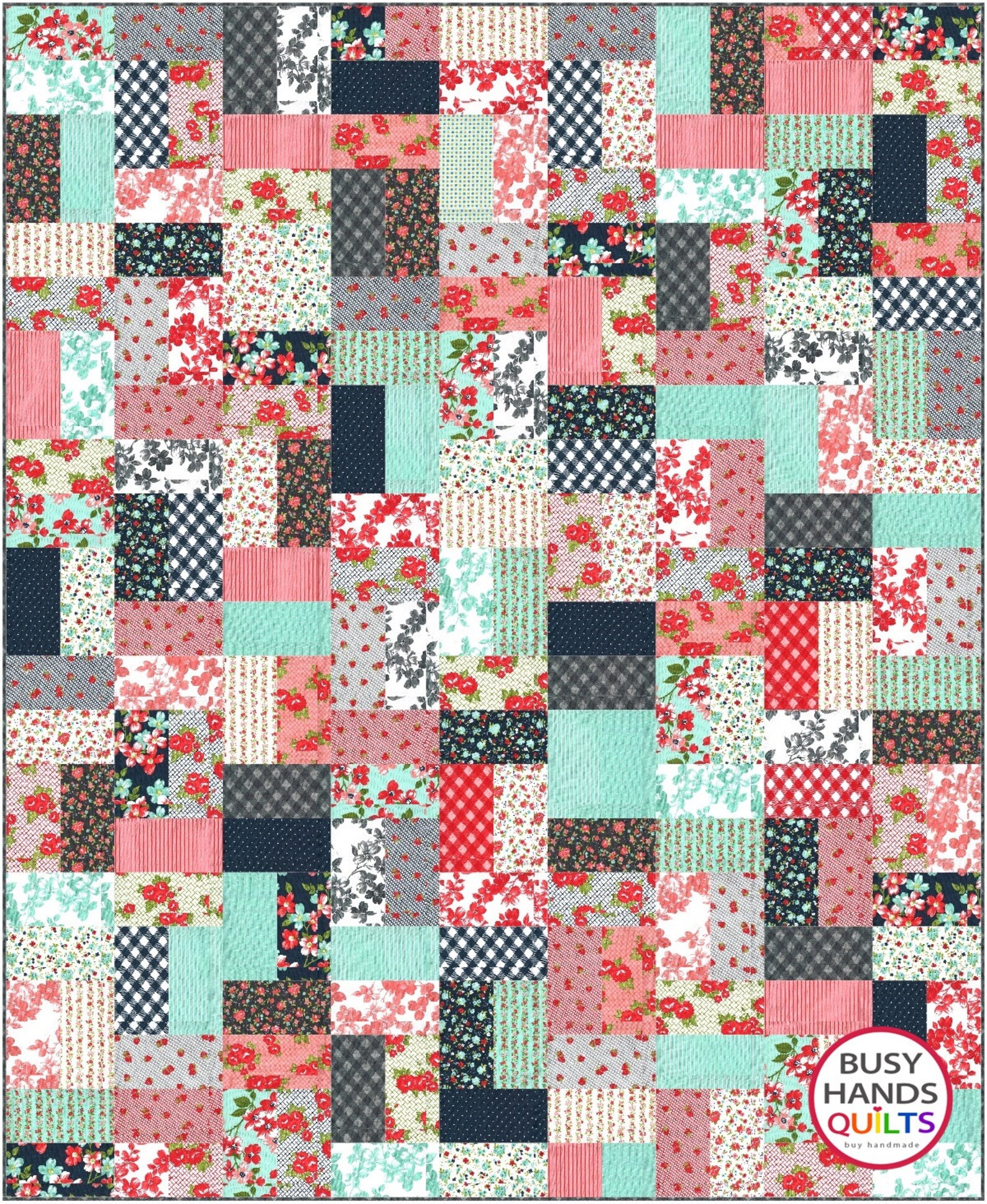 5 Sizes Oh Happy Day Quilt Pattern PRINTED Fat Quarter | Etsy