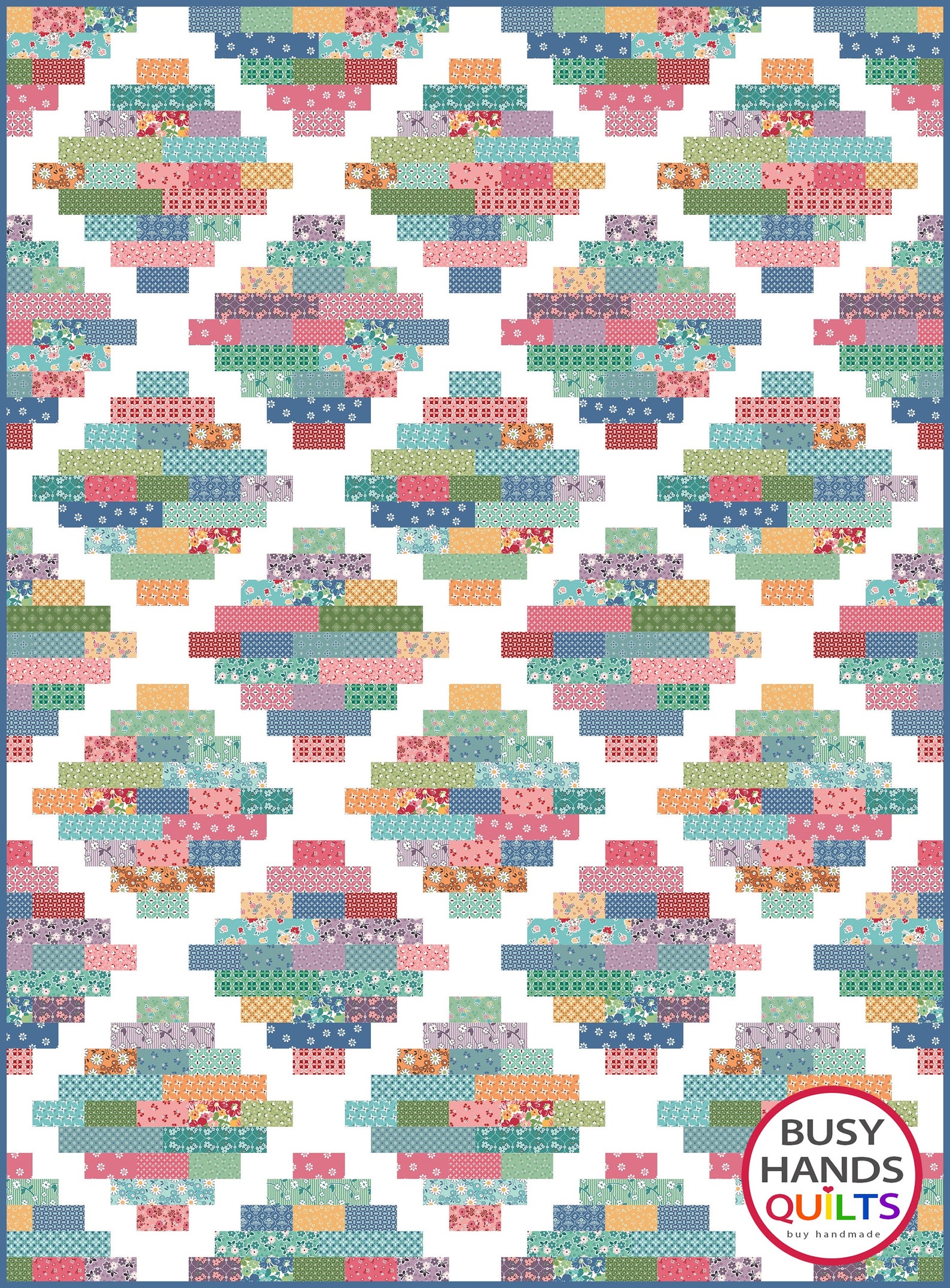 4 Sizes Hampton Court Quilt Pattern, PDF DIGITAL Download, Throw Twin ...
