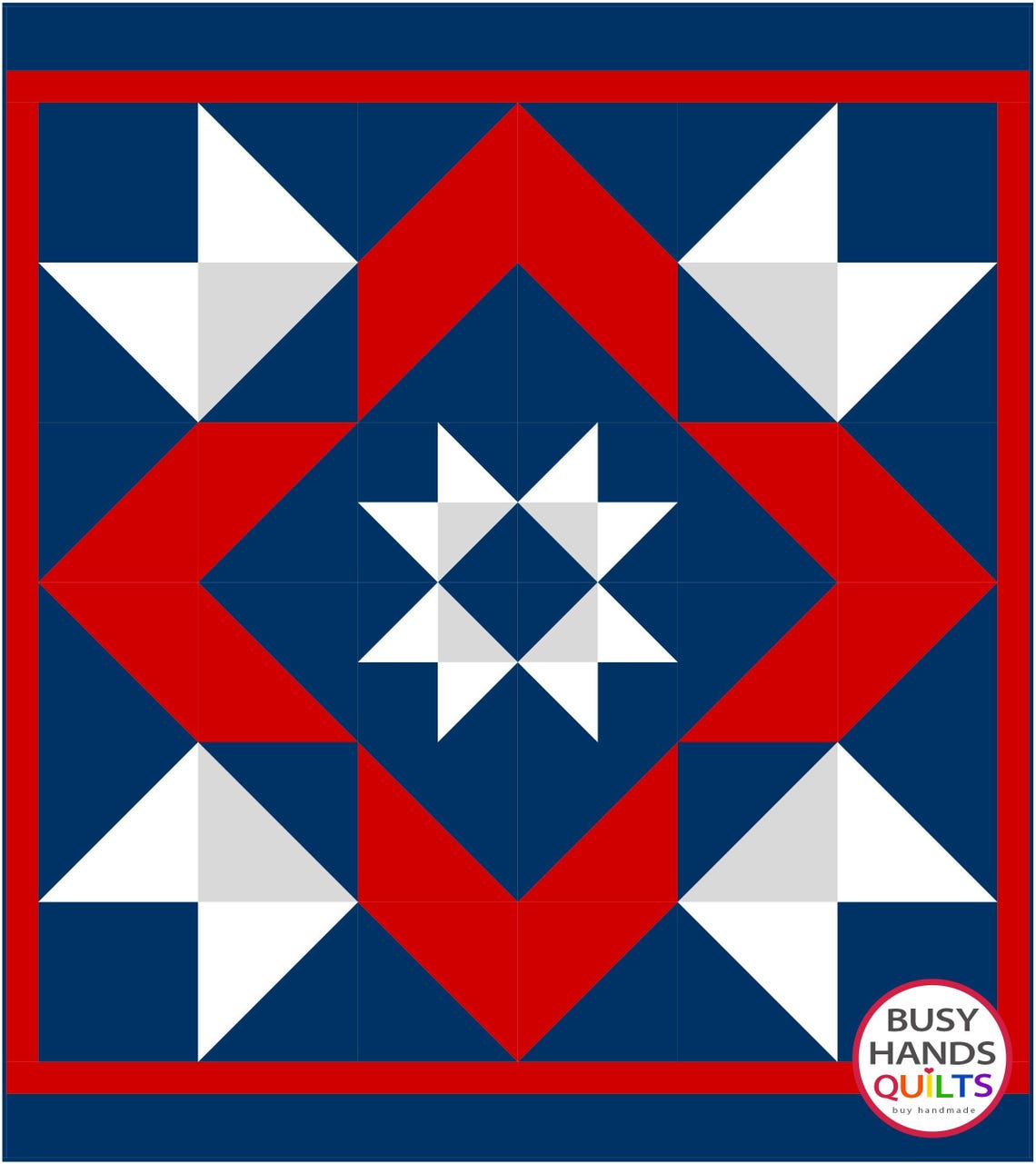 4 Sizes Giant Star Quilt Pattern PDF DIGITAL DOWNLOAD, Quick and Easy ...