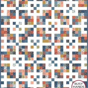 8 Sizes Grid Pop Quilt Pattern PRINTED, Jelly Roll or Fqs, Baby Lap ...