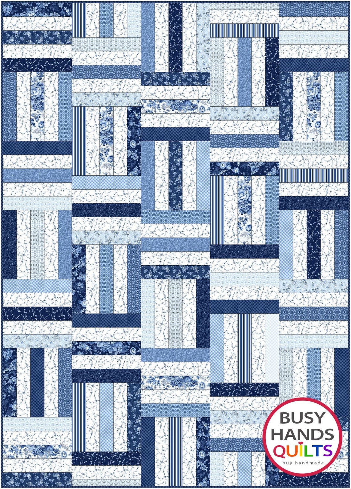 5 Sizes Skyline Divide Quilt Pattern PDF DIGITAL DOWNLOAD, Baby Throw ...