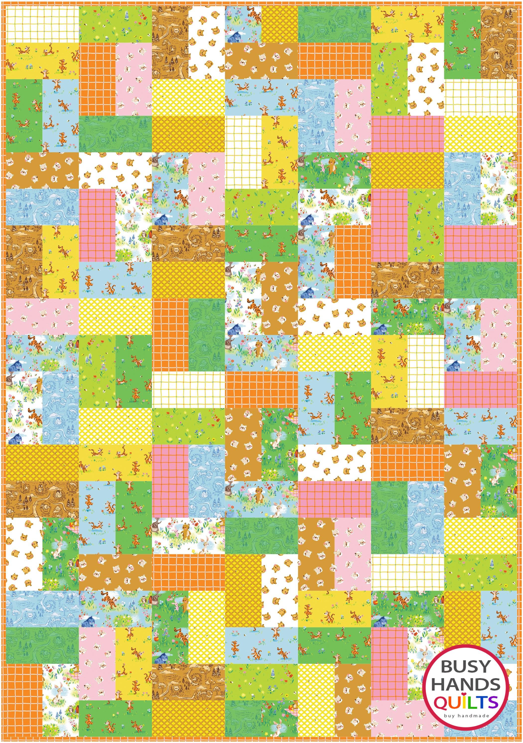 5 Sizes Oh Happy Day Quilt Pattern PDF DIGITAL DOWNLOAD, Baby Throw ...