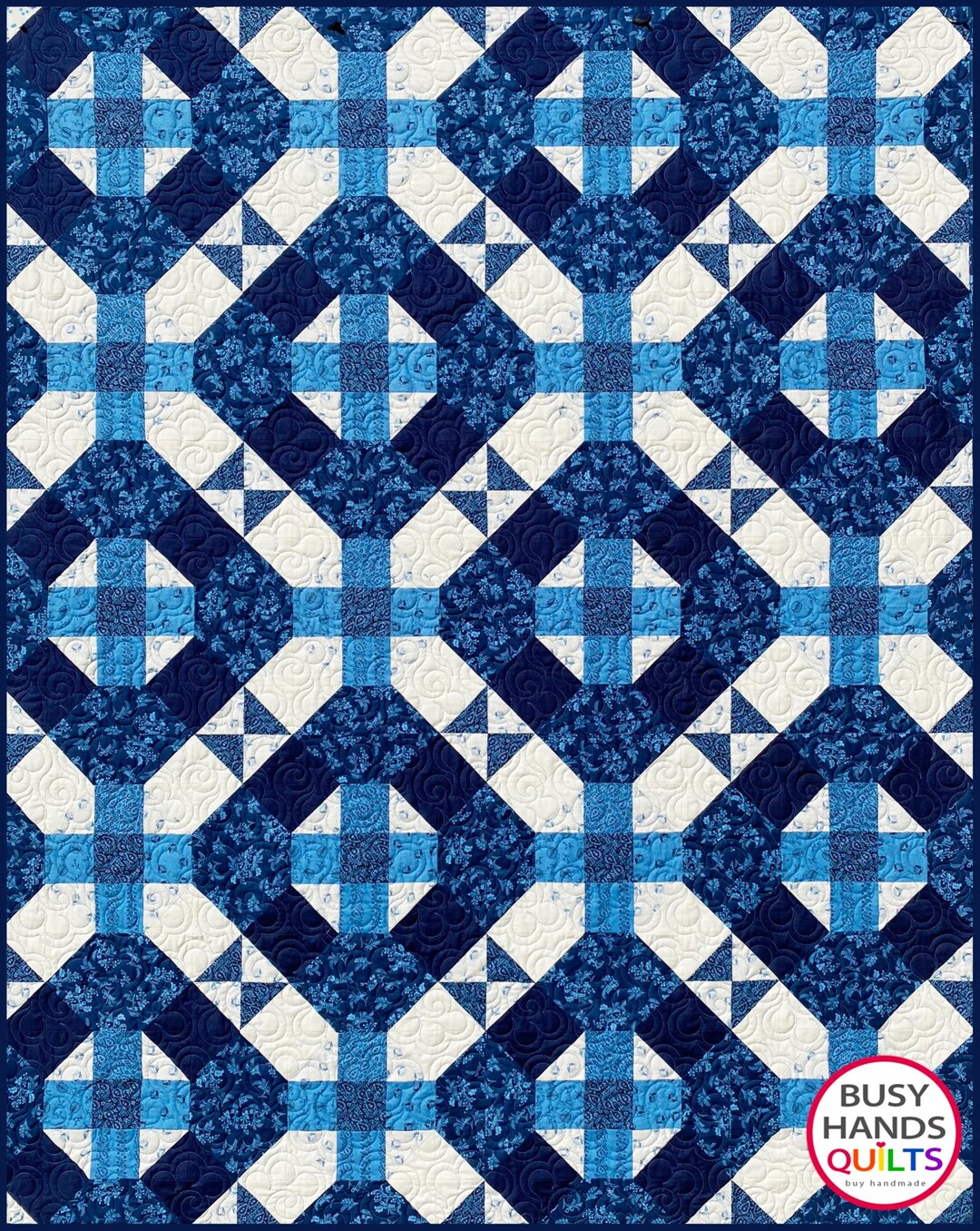 6 Sizes Nantucket Quilt Pattern PRINTED, Easy Quilt Patterns, Baby Lap ...