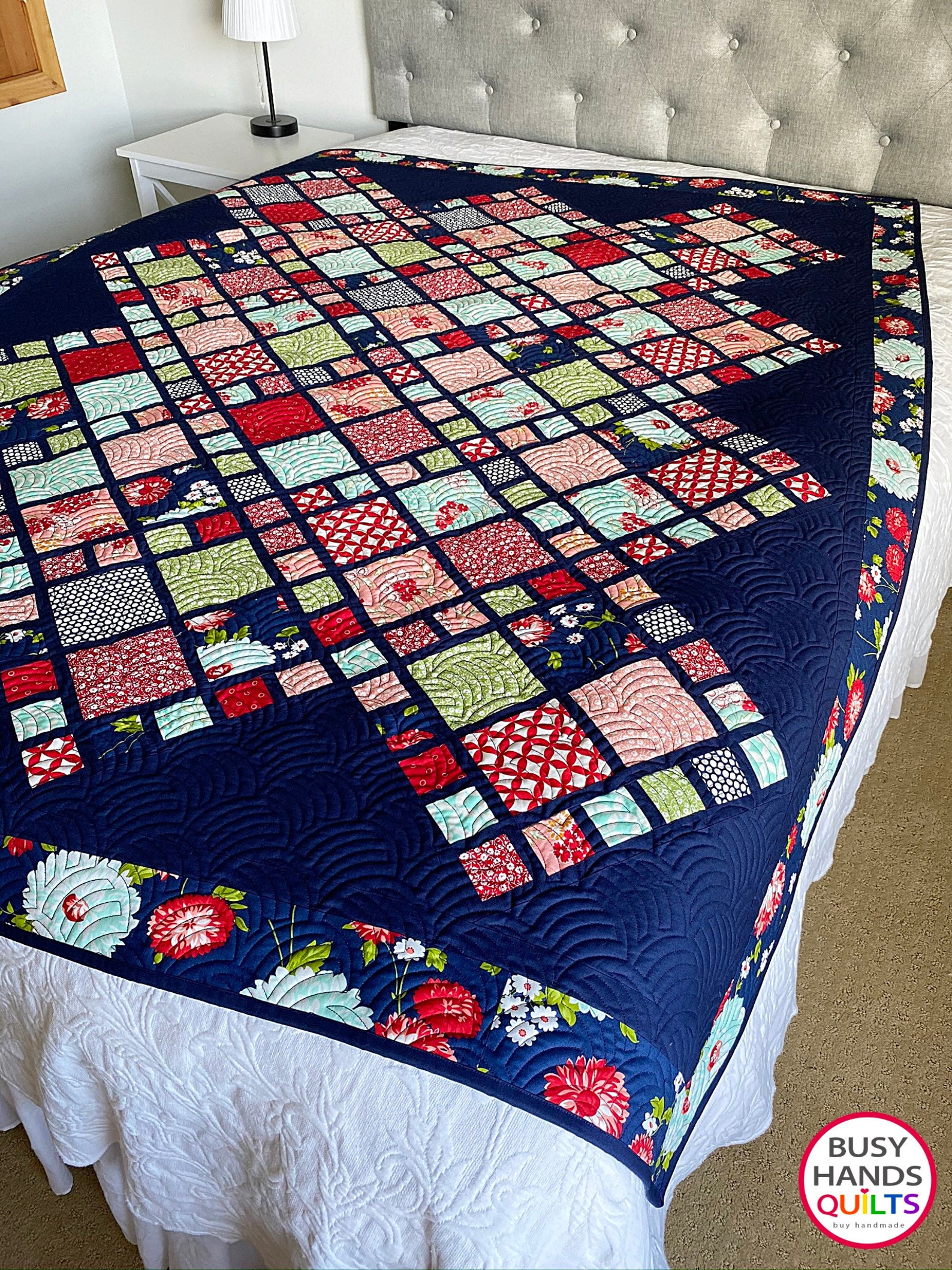 4 Sizes A Scrappy Life Quilt Pattern PRINTED, Throw Twin Queen King, FQ ...