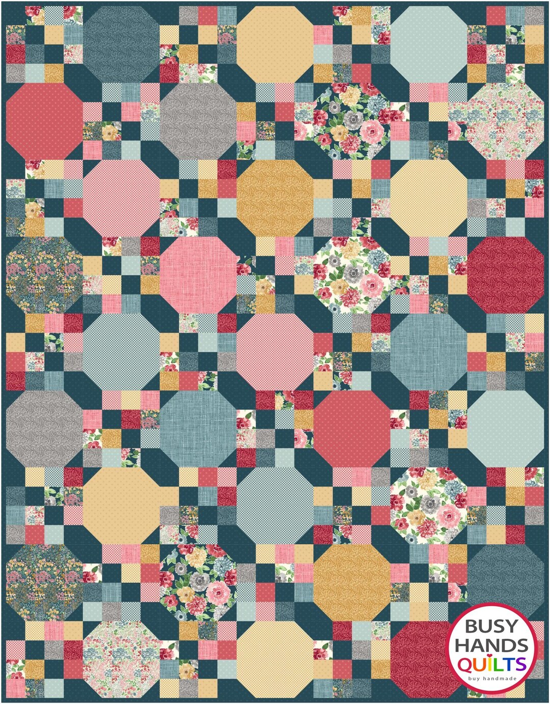 7 Sizes Square Dance Quilt Pattern, PDF DIGITAL DOWNLOAD, Irish Chain ...