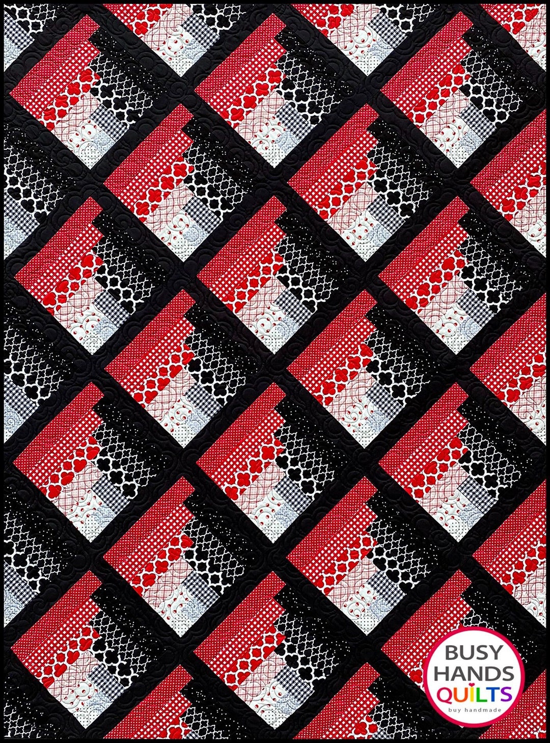 2 Sizes Waterfall Quilt Pattern, PDF DIGITAL DOWNLOAD, Ombre Gradating ...