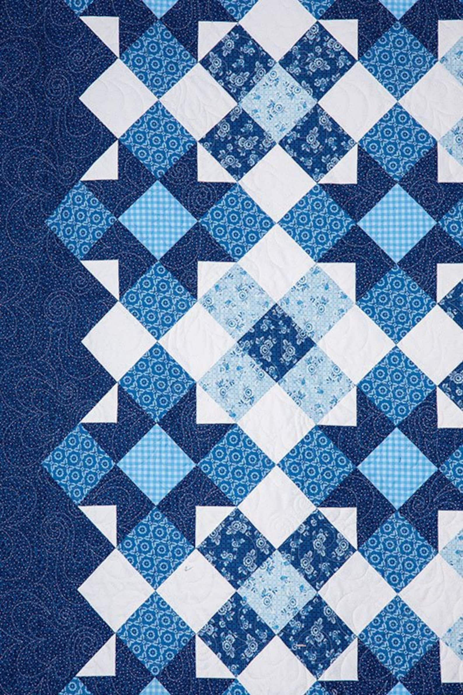 5 Sizes Calliope Quilt Pattern PRINTED, Baby Throw Twin Queen King ...