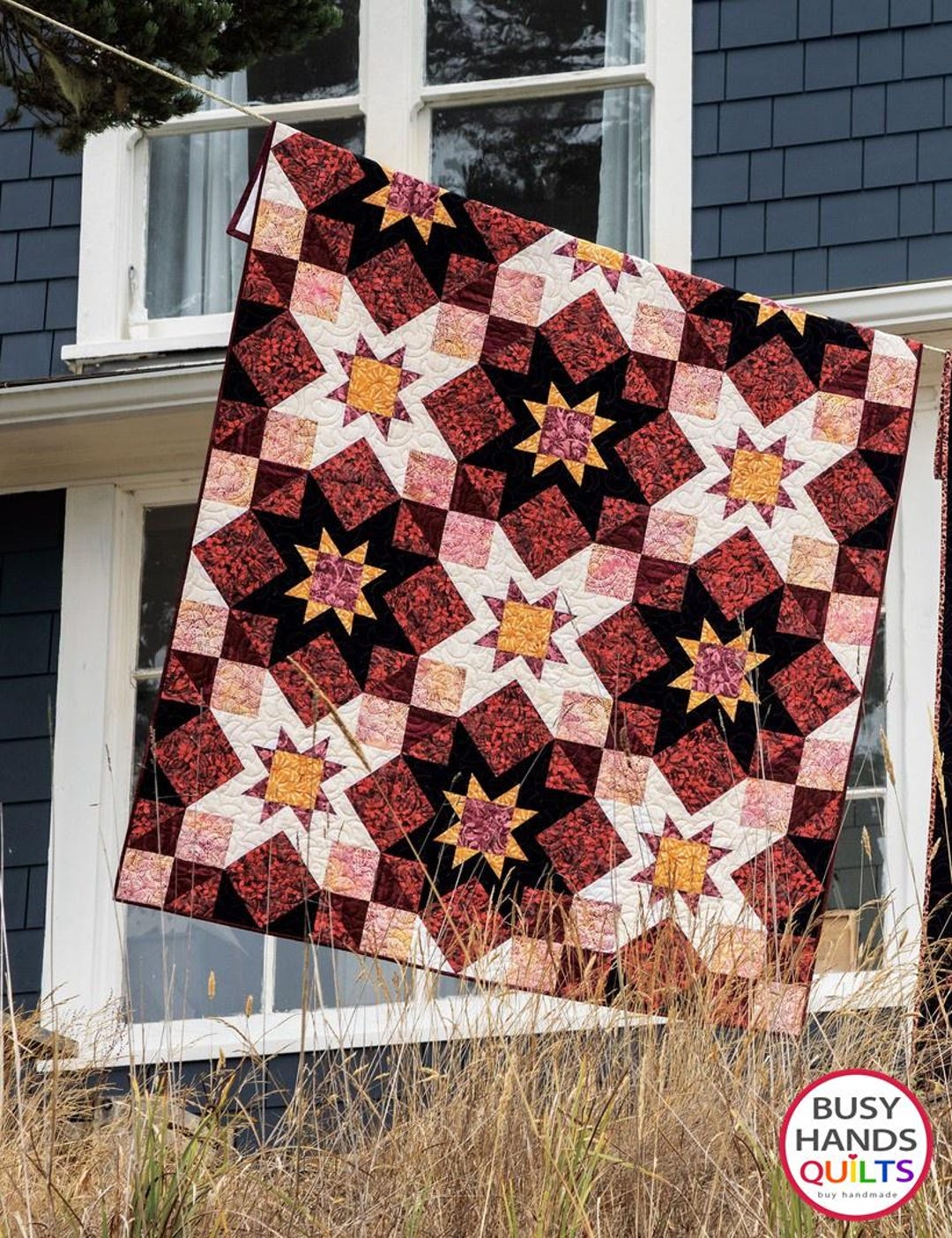 4 Sizes Adeline Quilt Pattern, PDF DIGITAL DOWNLOAD, Throw Twin Queen ...