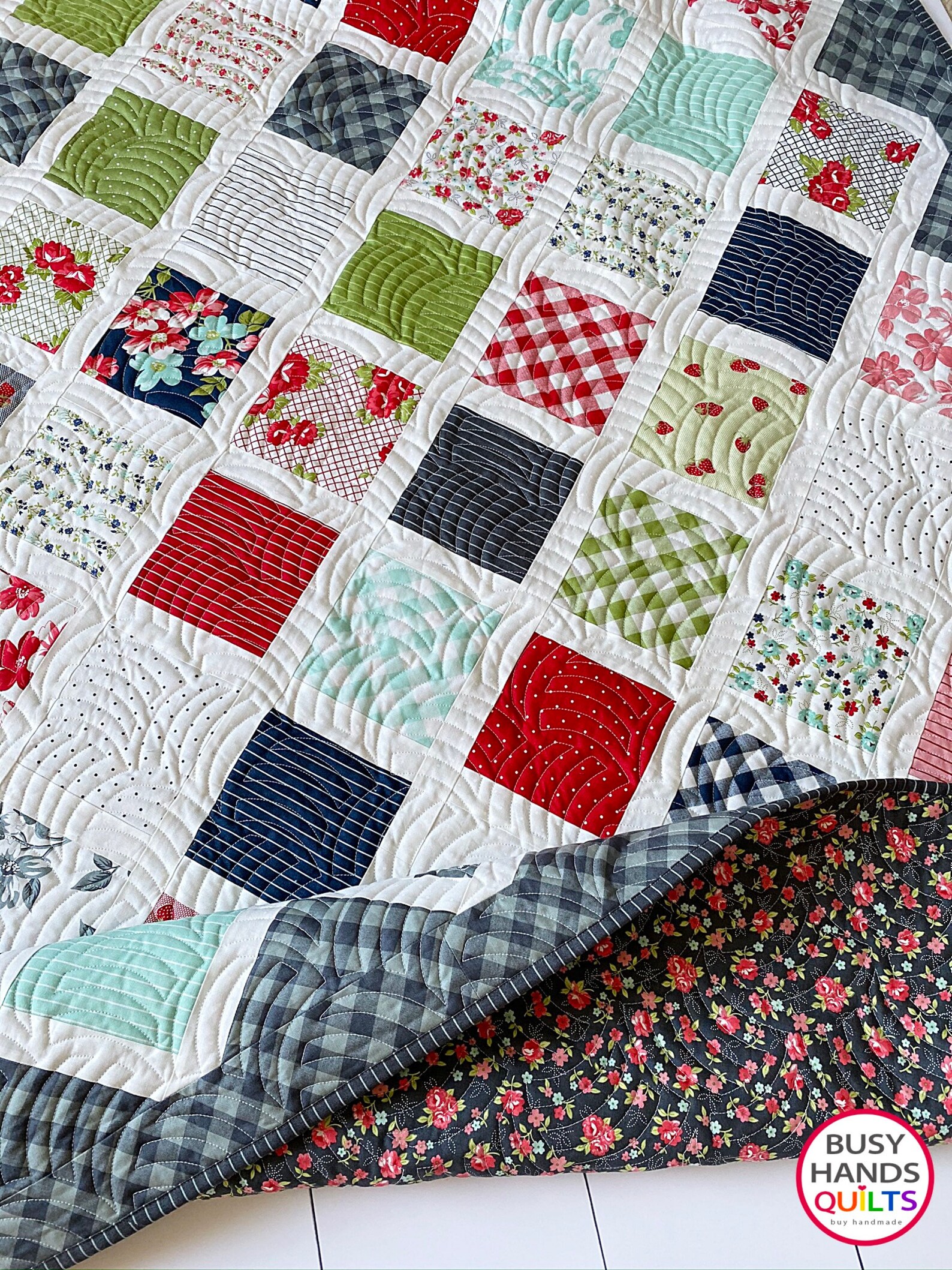 6 Sizes Make It Scrappy Quilt Pattern PRINTED Charm Squares | Etsy