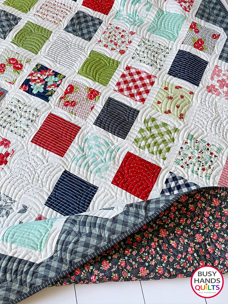 6 Sizes Make It Scrappy Quilt Pattern PRINTED Charm Squares | Etsy