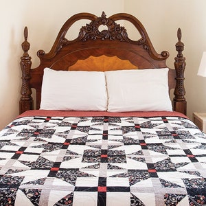 4 Sizes Mariposa Quilt Pattern PRINTED Throw Twin Queen | Etsy