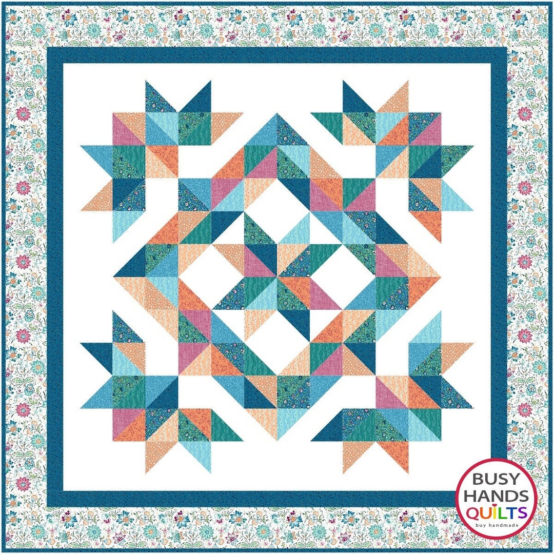 5 Sizes Whimsical Quilt Pattern PRINTED, Charm Squares or Fqs, Baby ...