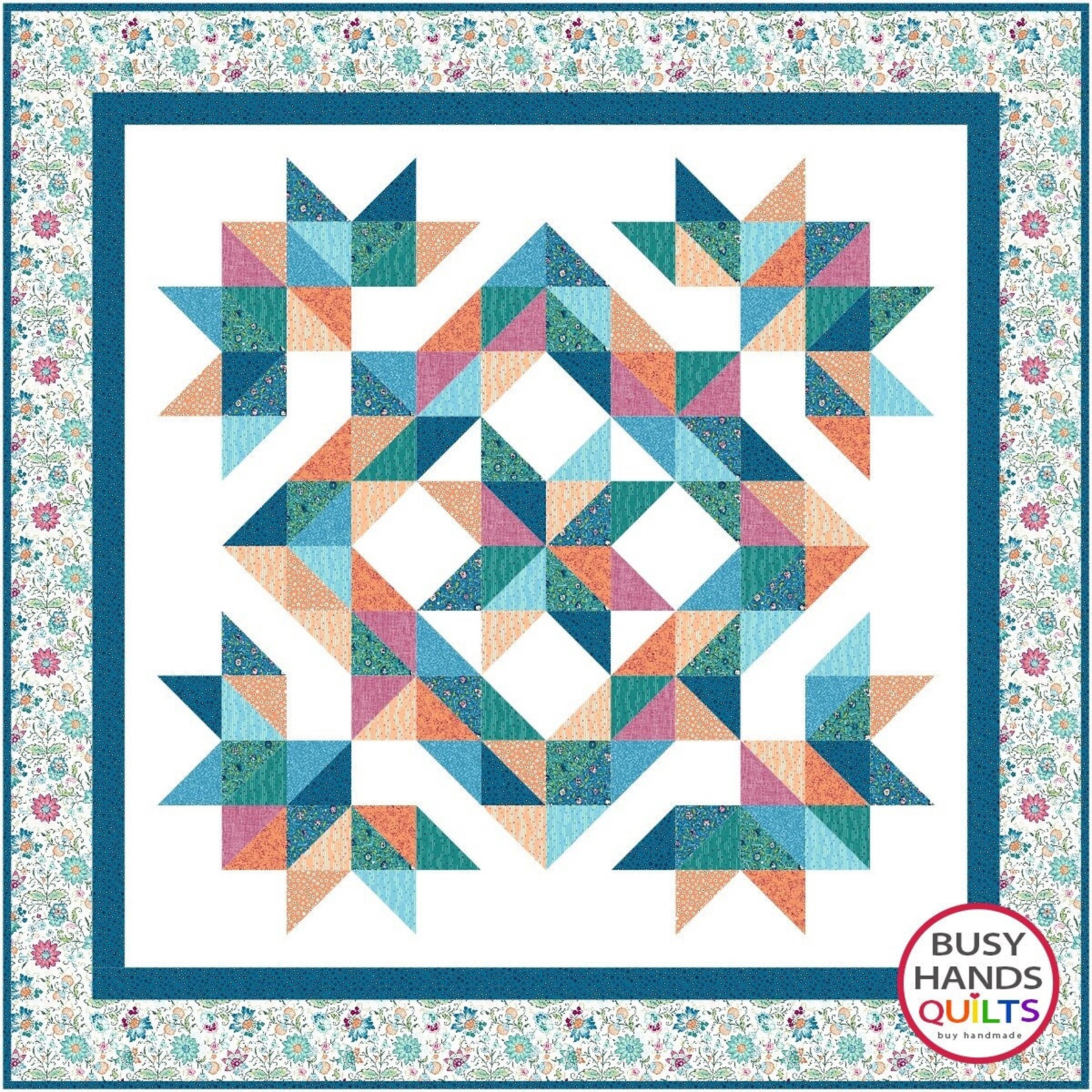 5 Sizes Whimsical Quilt Pattern PRINTED, Charm Squares or Fqs, Baby ...