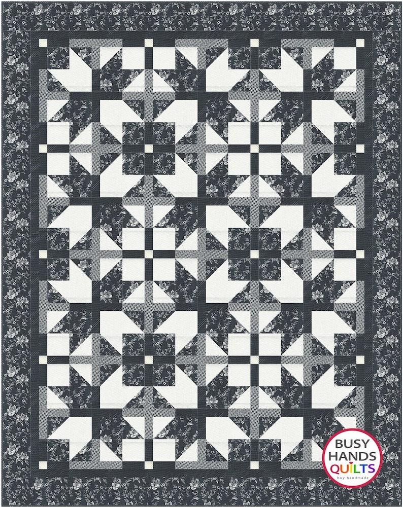 4 Sizes Mariposa Quilt Pattern PRINTED Throw Twin Queen | Etsy