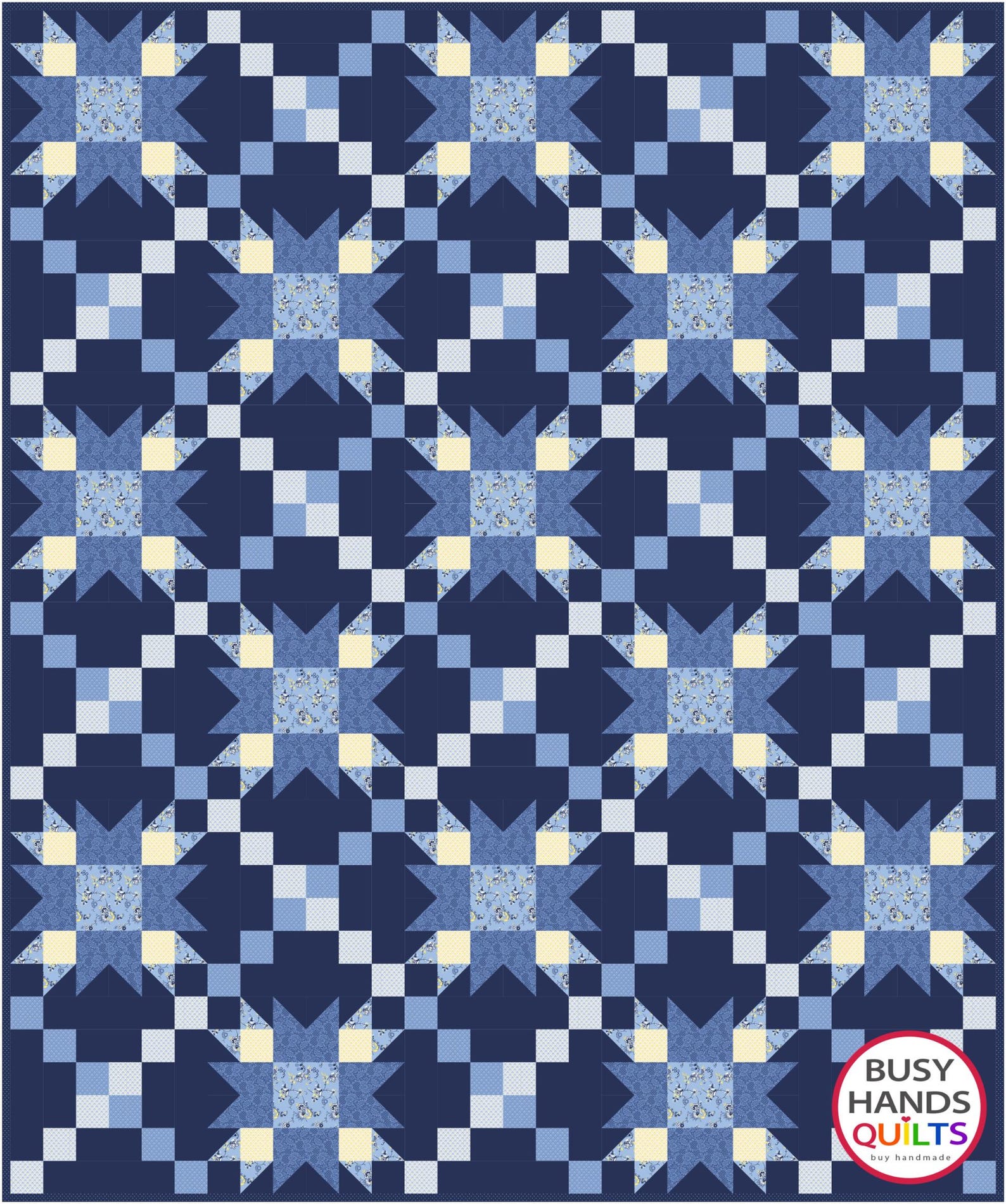 6 Sizes Shooting Stars Quilt Pattern, PDF DIGITAL DOWNLOAD, Lap Throw ...