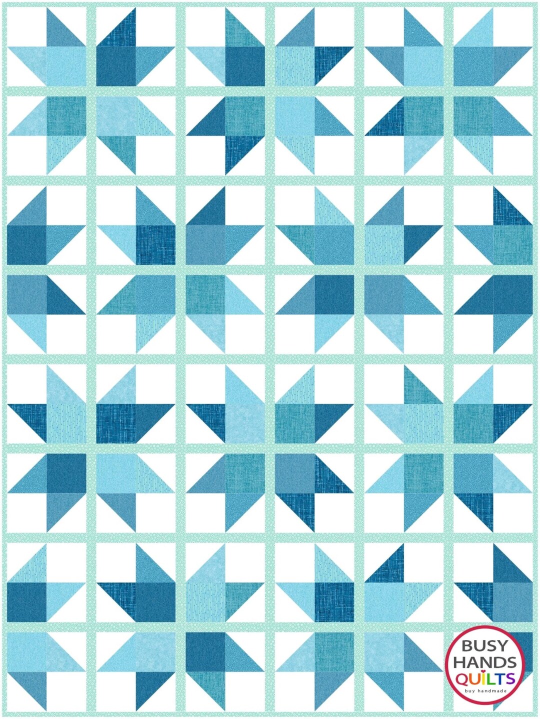 5 Sizes Through My Window Quilt Pattern, PDF DIGITAL DOWNLOAD, Baby ...