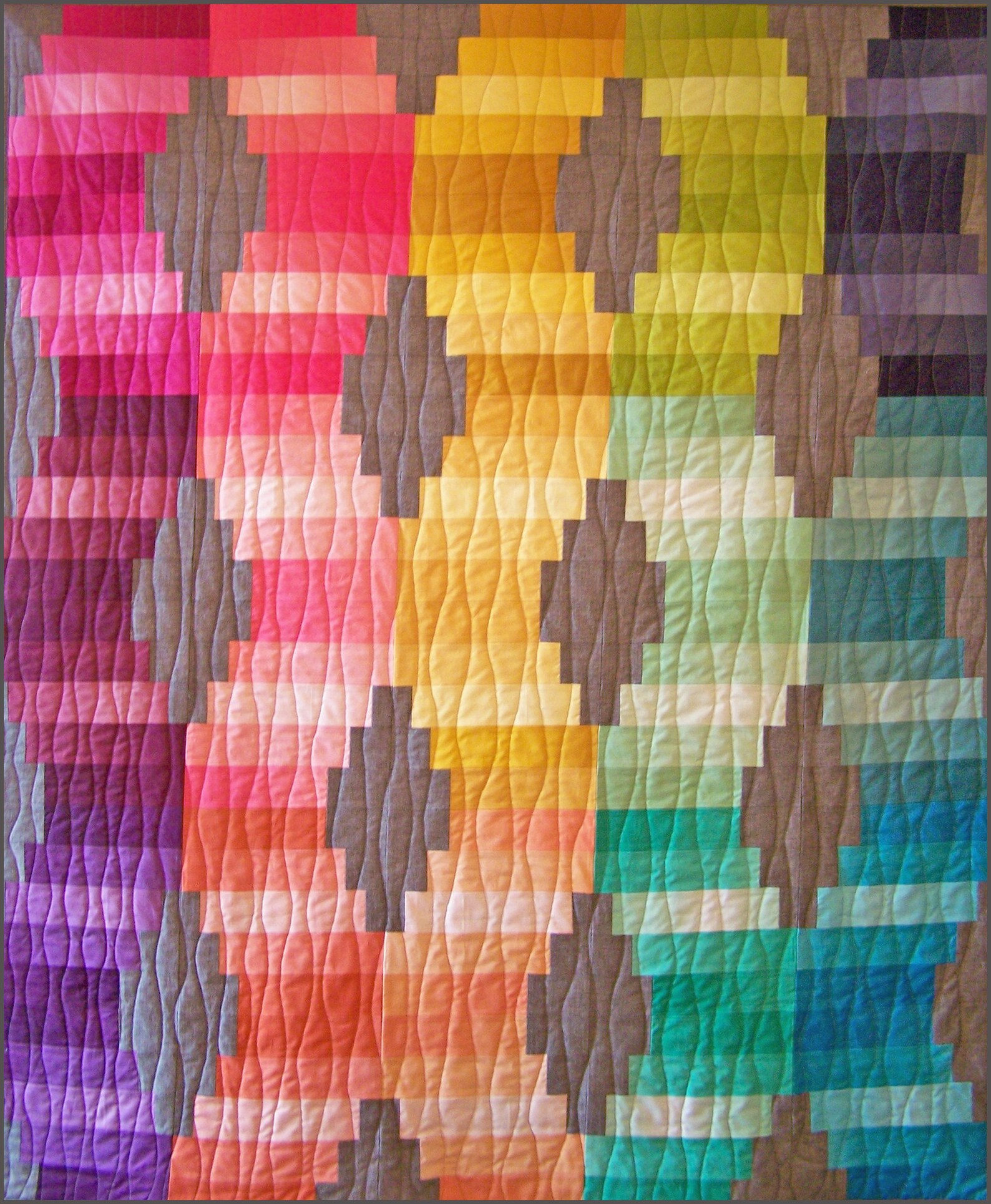 6 Sizes Jelly Roll Waves Quilt Pattern PRINTED Baby Lap - Etsy