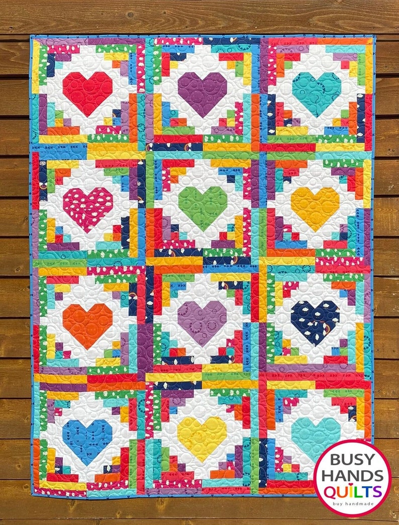 6 Sizes Quilty Cabins Quilt Pattern PRINTED Quick and Easy - Etsy