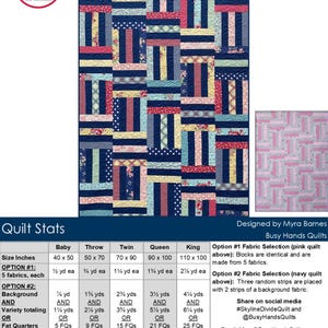 5 Sizes Skyline Divide Quilt Pattern PDF DIGITAL DOWNLOAD, Baby Throw ...