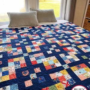 8 Sizes Grid Pop Quilt Pattern PRINTED, Jelly Roll or Fqs, Baby Lap ...
