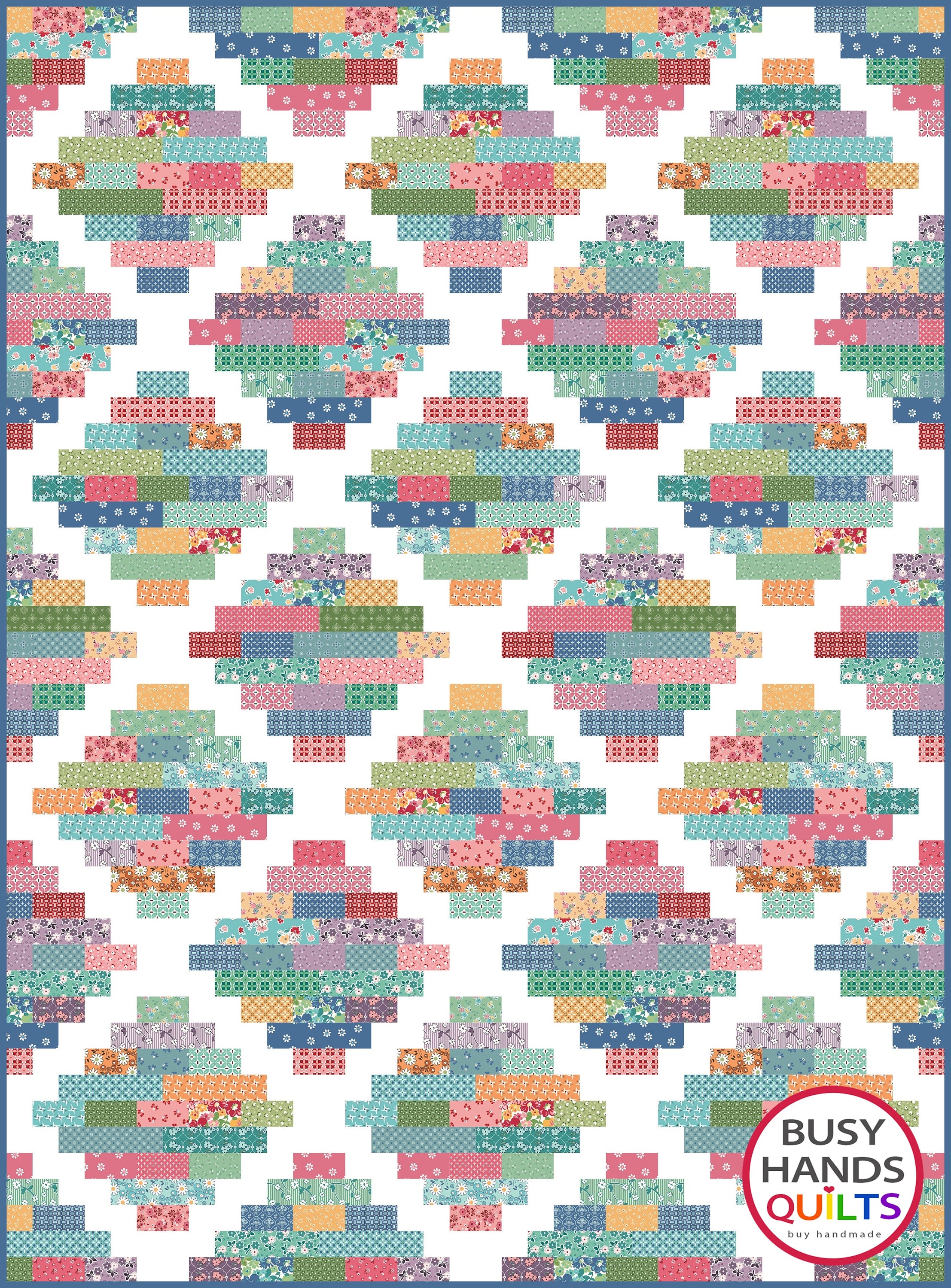4 Sizes Hampton Court Quilt Pattern, PDF DIGITAL Download, Throw Twin ...