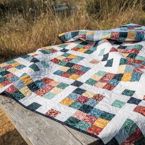 8 Sizes Grid Pop Quilt Pattern PRINTED, Jelly Roll or Fqs, Baby Lap ...