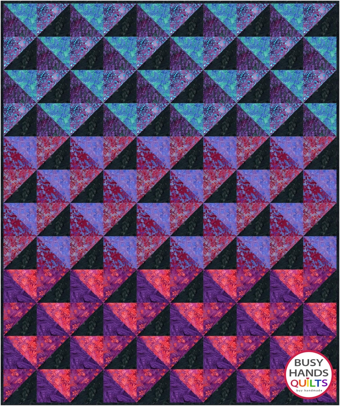 6 Sizes Horizon Quilt Pattern PDF DIGITAL DOWNLOAD, Create a Sunrise ...